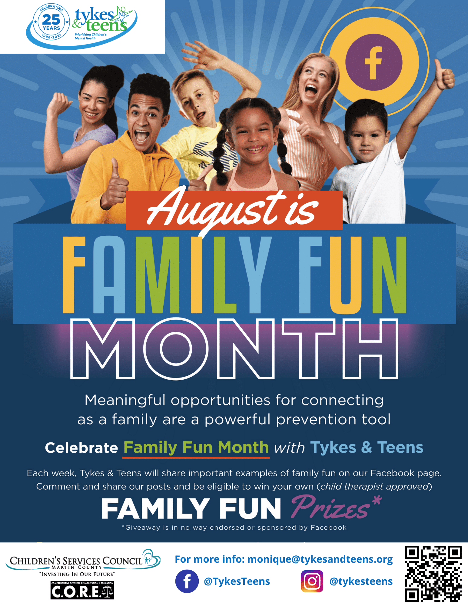 Celebrate August Family Fun Month with Tykes & Teens - Watch, like ...