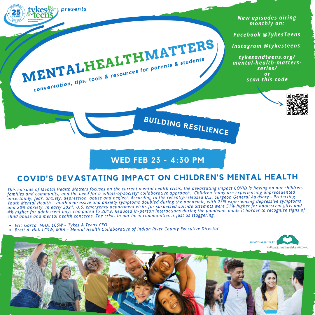 Tykes & Teens Announces Schedule for 2022 “Mental Health Matters” Video ...